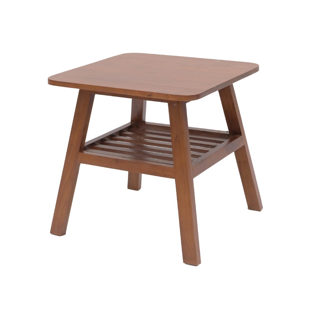 Square Coffee Table With Under Shelf - Maanya International